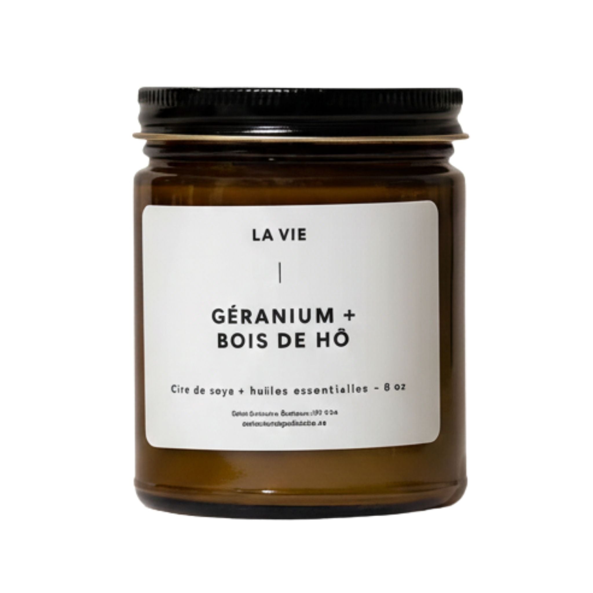 Atelier La Vie Apothicaire Geranium + Ho Wood Candle | The Pharmacy Lab